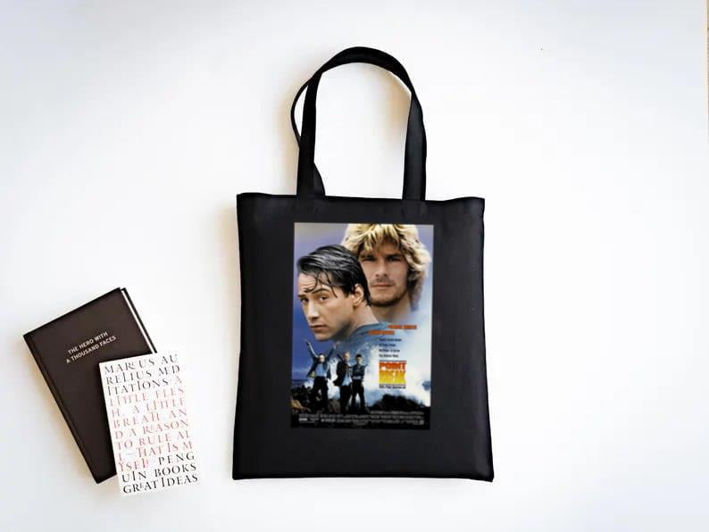 Point Break Keanu Reeves Movie Surfing Heist Film Utah Pappas,, Tote ...