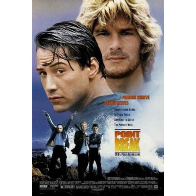 Point Break Movie Poster Wall Art 12x16 Print on Metal Sign 12in x 16in ...