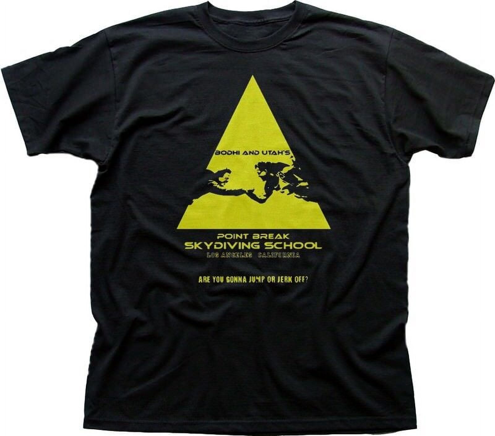 Point Break Skydiving school Bodhi and Utah inspired black t-shirt 9781 ...