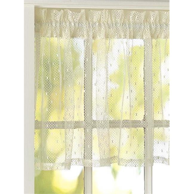 Point D Esprit Valance, White - 60 x 15 in. - Walmart.com