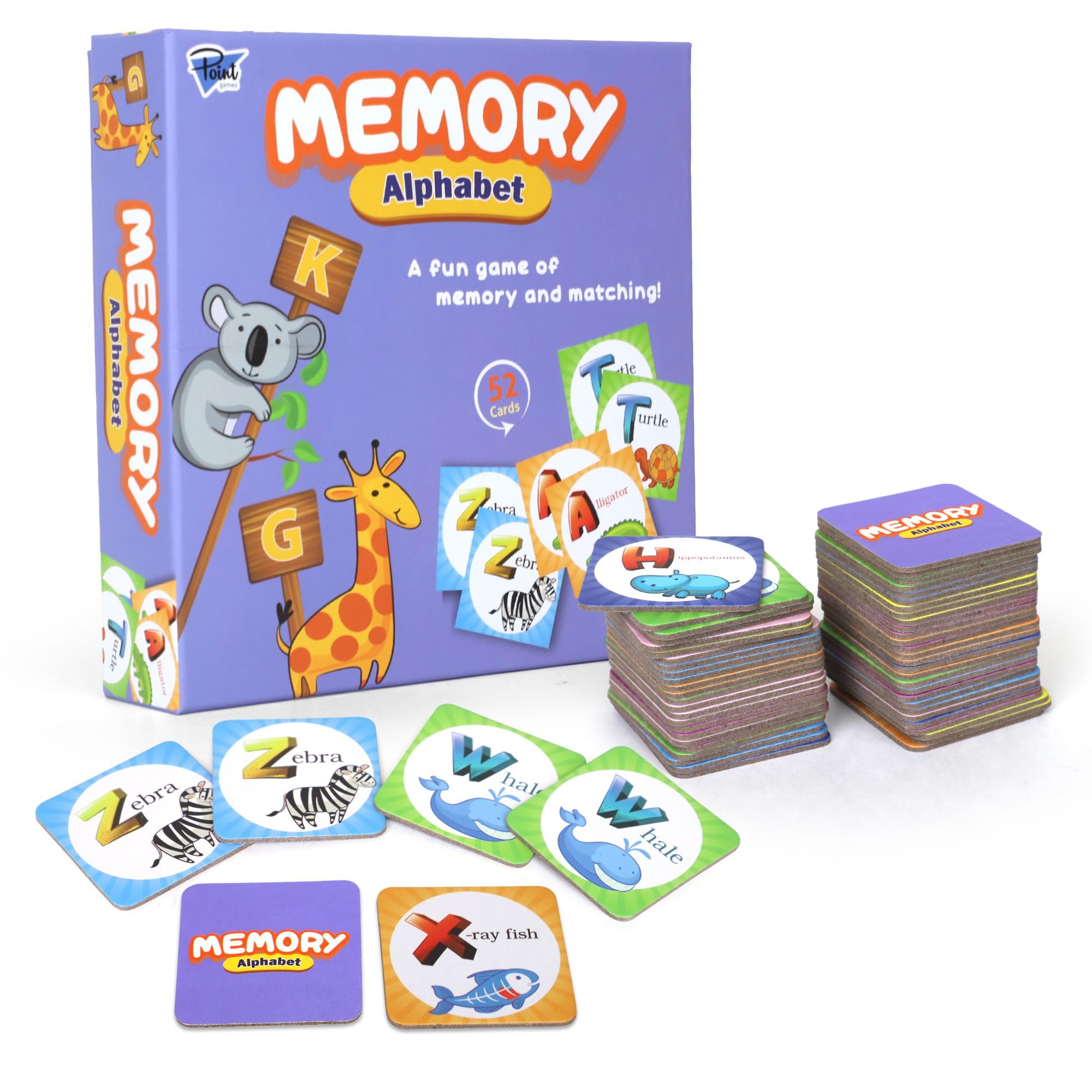 Point Games Adorable Memory OIF8 Match Game (Alphabet Memory Match Game ...