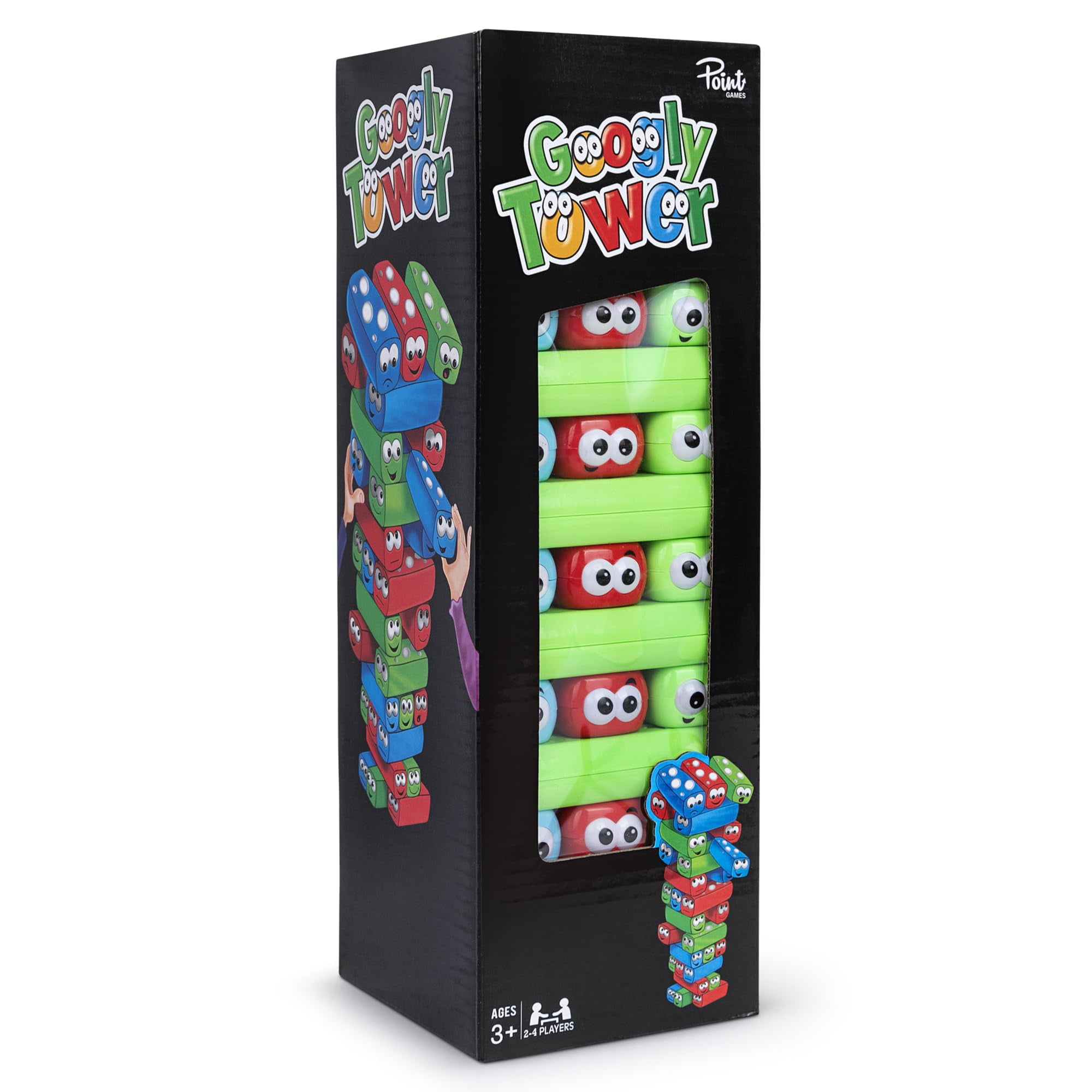 Point Games Googly Tower DHF10 - Stacking Tower Game with Fun Design ...