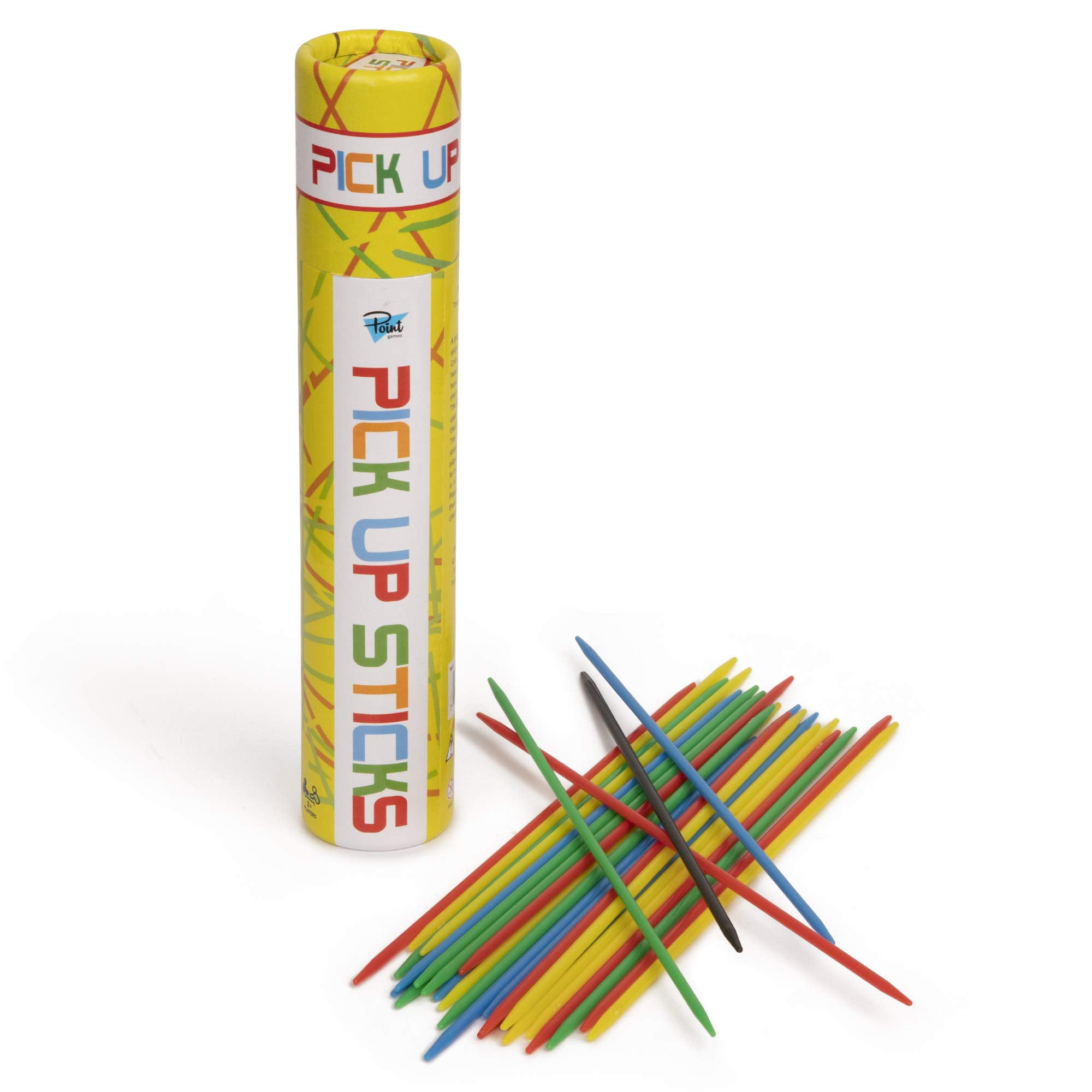 Point Games Pick Up Sticks Tube, Classic Game with 30 Bright Neon Pcs ...