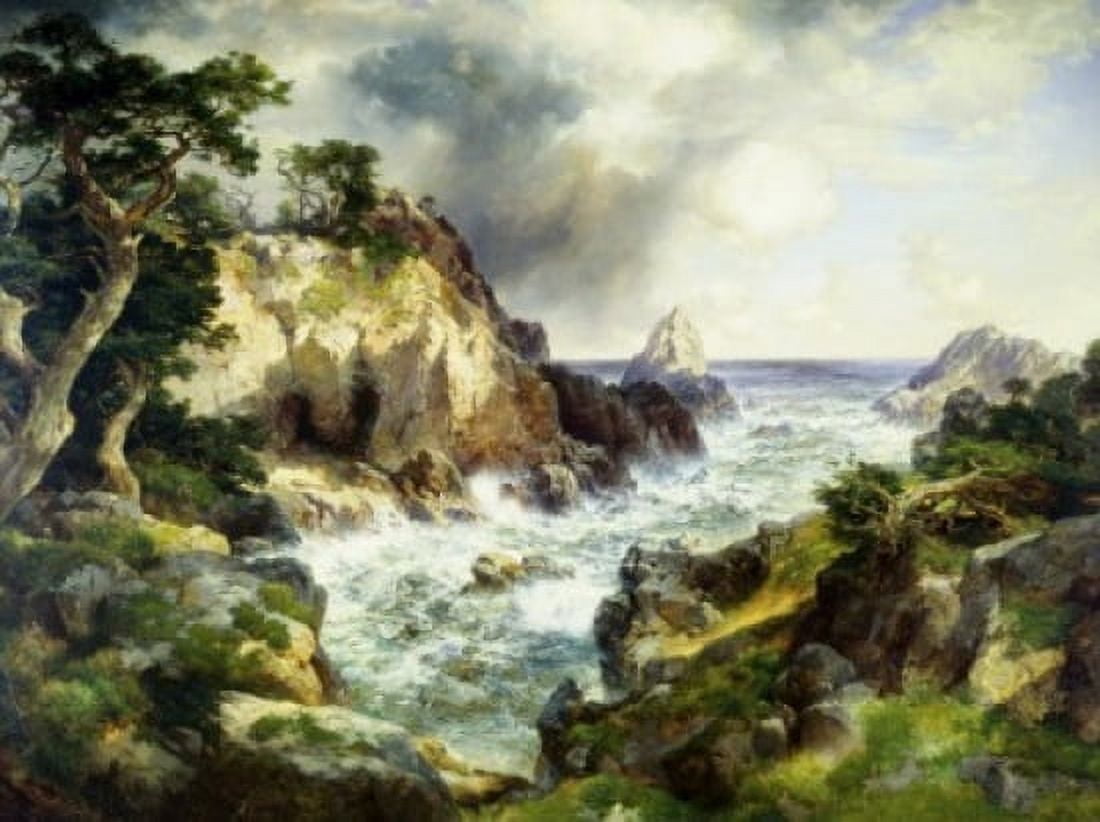 Point Lobos, Monterey, California , Thomas Moran (1837-1926/American ...