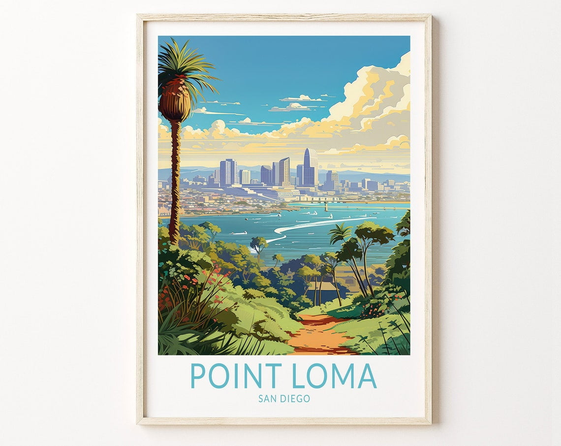 Point Loma San Diego Travel Wall Art, Point Loma California Travel ...