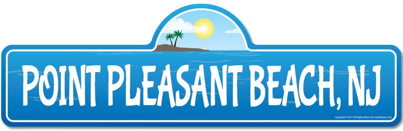Point Pleasant NJ New Jersey Beach Street Sign | Indoor/Outdoor ...