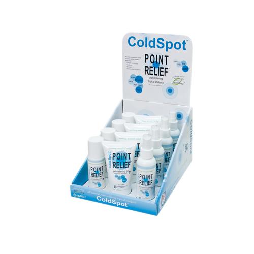 Point Relief ColdSpot 12 pc. dispenser (4 ea: 4 oz. spray, gel, roll-on ...