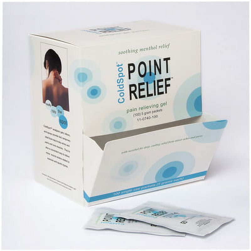 Point Relief ColdSpot gel pack, 5 gram, 10 dispenser w/100 each ...
