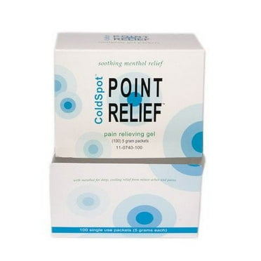 Point Relief ColdSpot gel tube, 4 ounce, 12 pc dispenser w/display box ...