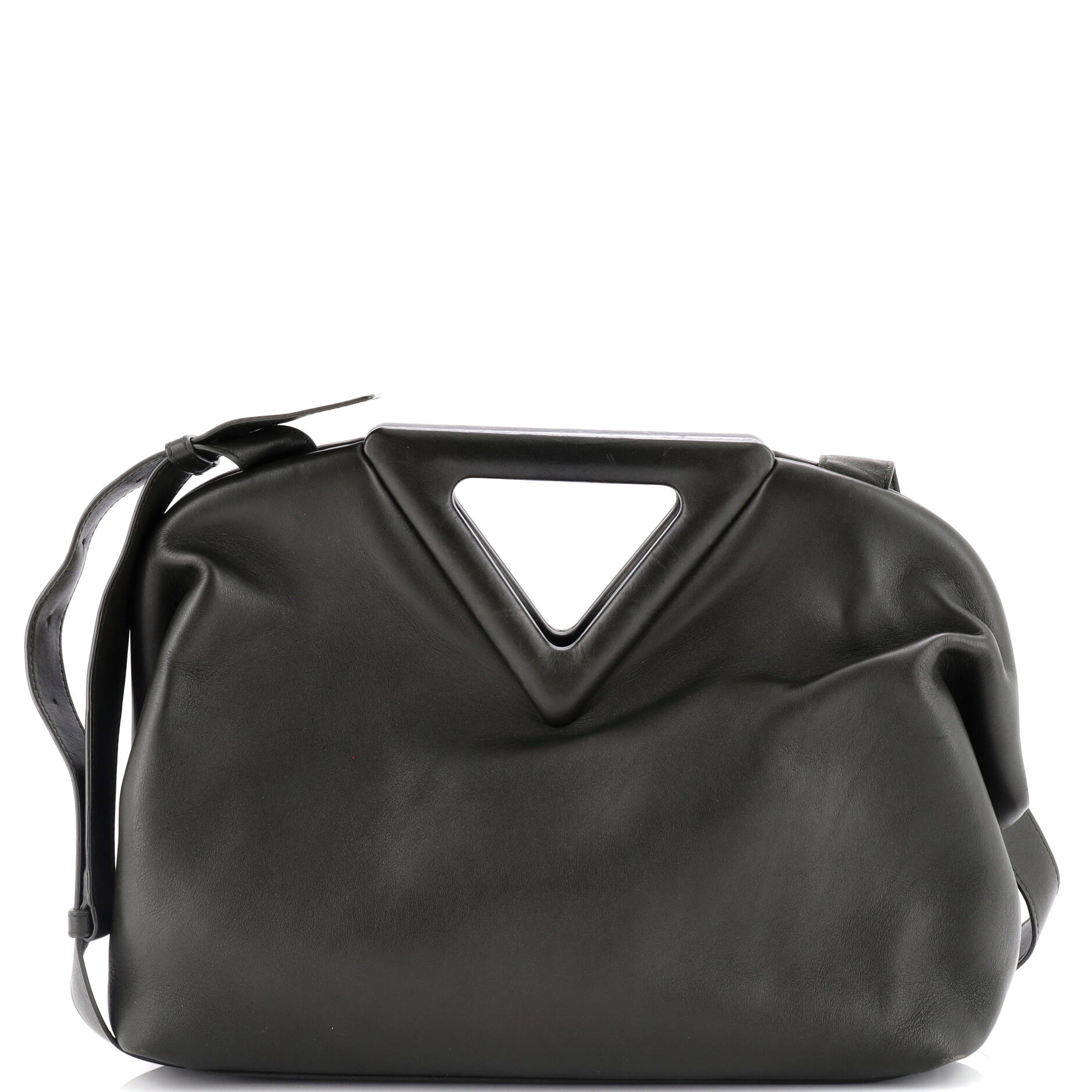 Pre-Owned Point Shoulder Bag Leather Medium By Rebag - Walmart.com