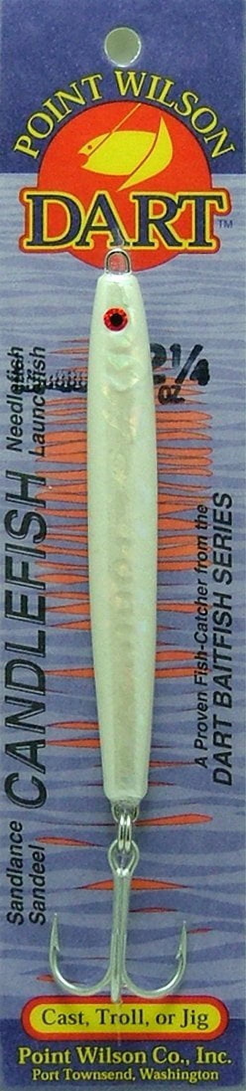 Point Wilson Dart Candlefish Jig - C10 / 22/35 / 47/60 Pearl White - 6 ...