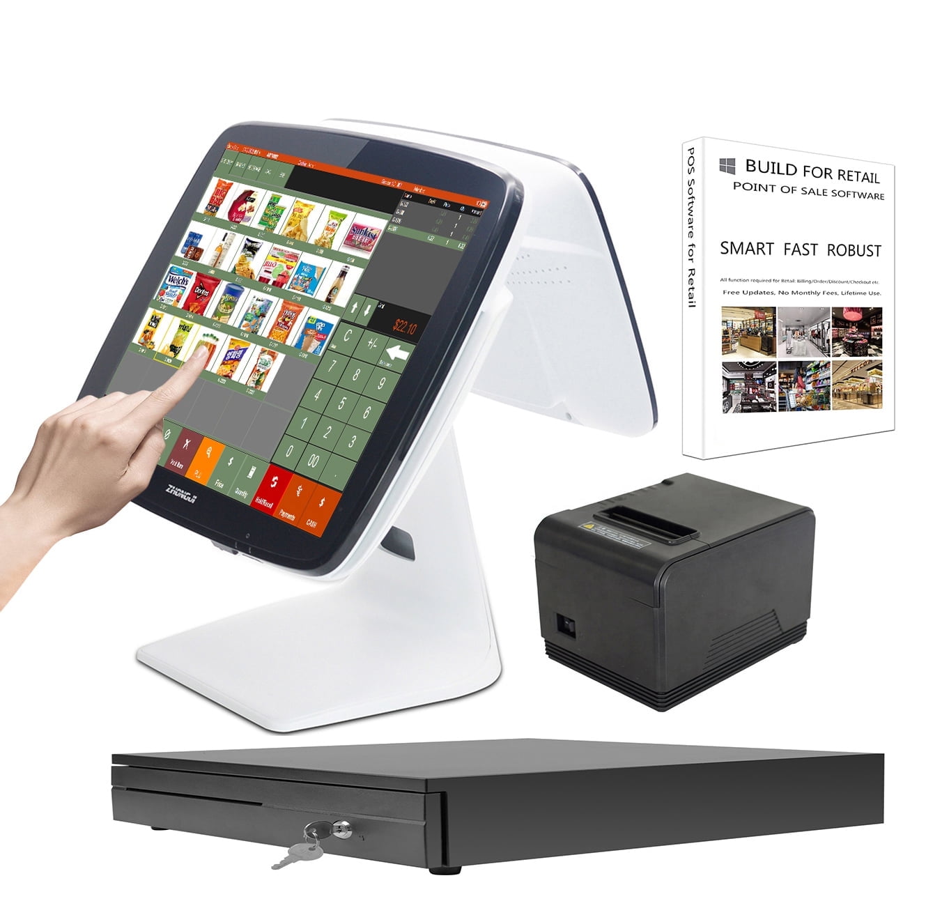 Walmart POS System Cashier Register for Retail Stores - No Monthly Fees ...