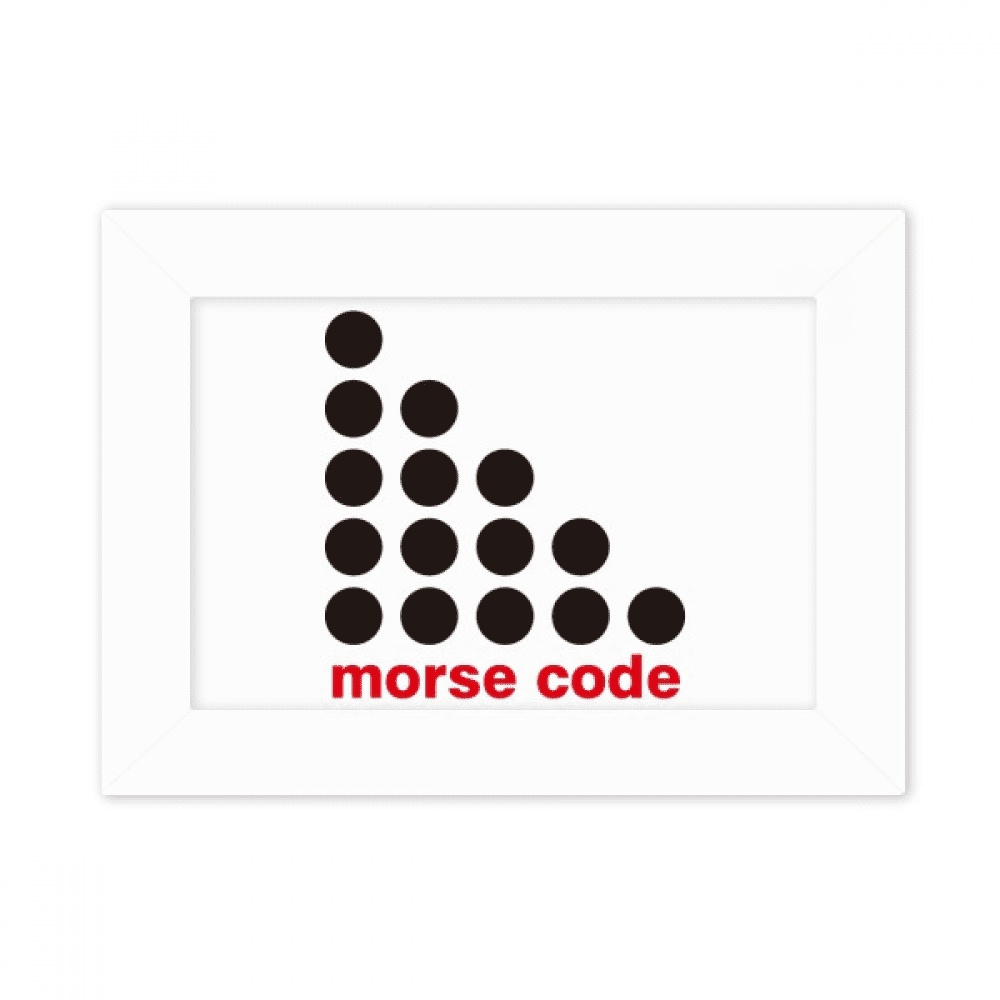 Point-to-point Representation Morse Code Photo Mount Frame Picture Art ...