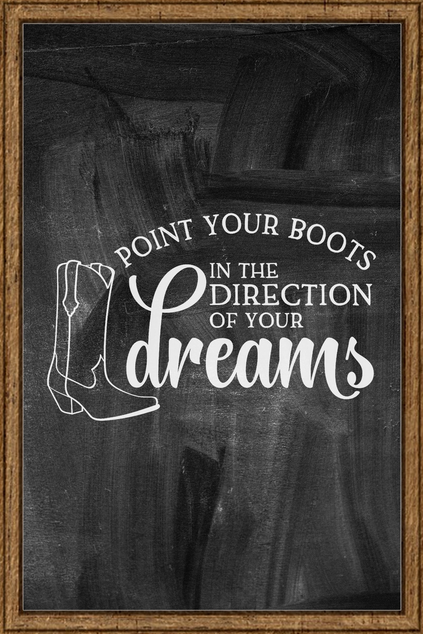 Point your boots in the direction of your dreams country cowboy Tin ...