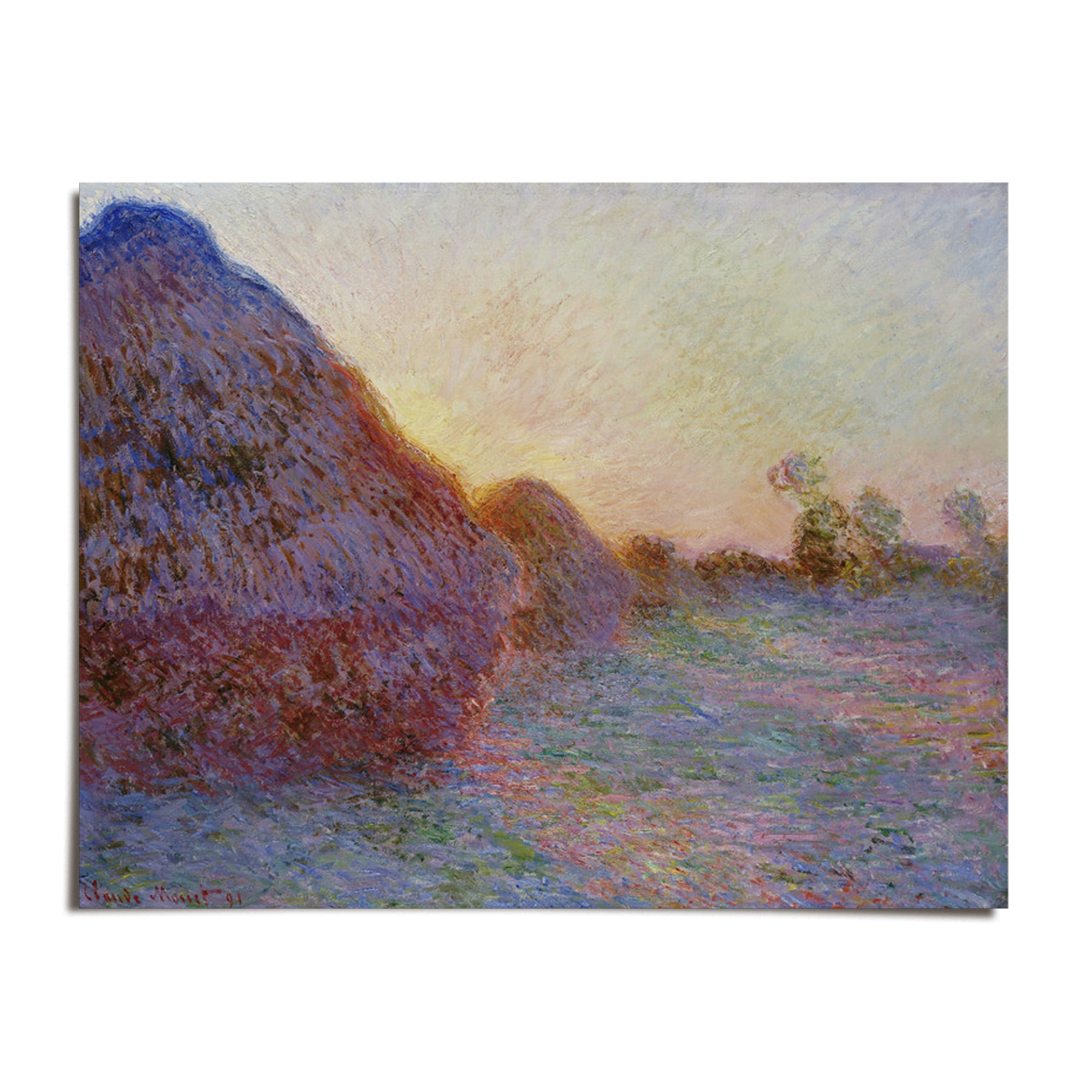 Pointe De Lailly, Maree Basse, 1882 - Claude Monet - 9x12 - Wall Art ...