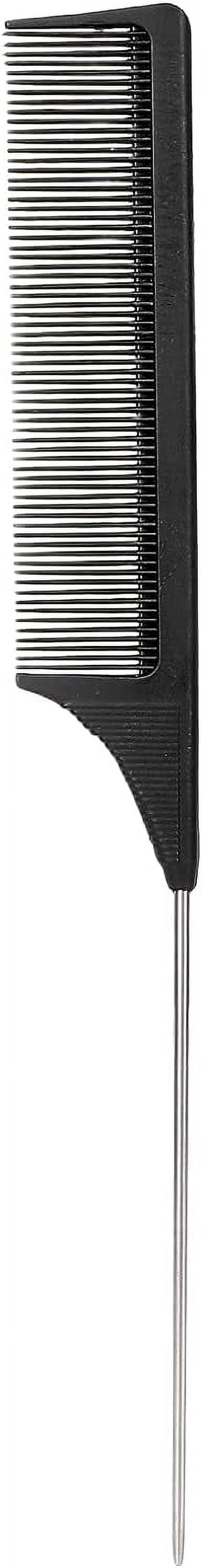 Pointed-Tail Comb, Steel Pointed-Tail Comb for Barbershop Rat-Tail Comb ...
