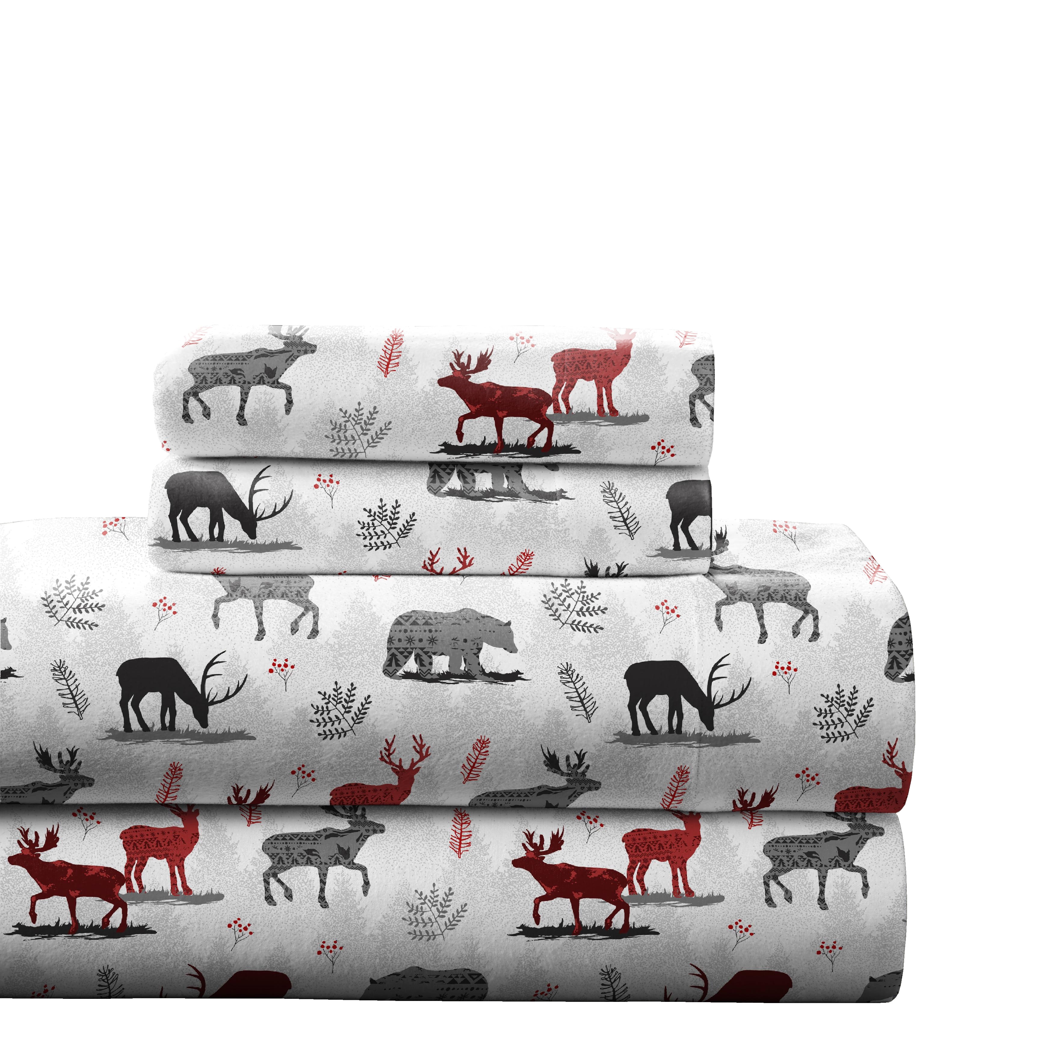 Pointehaven 180 GSM Cotton Flannel Sheet Set - California King ...