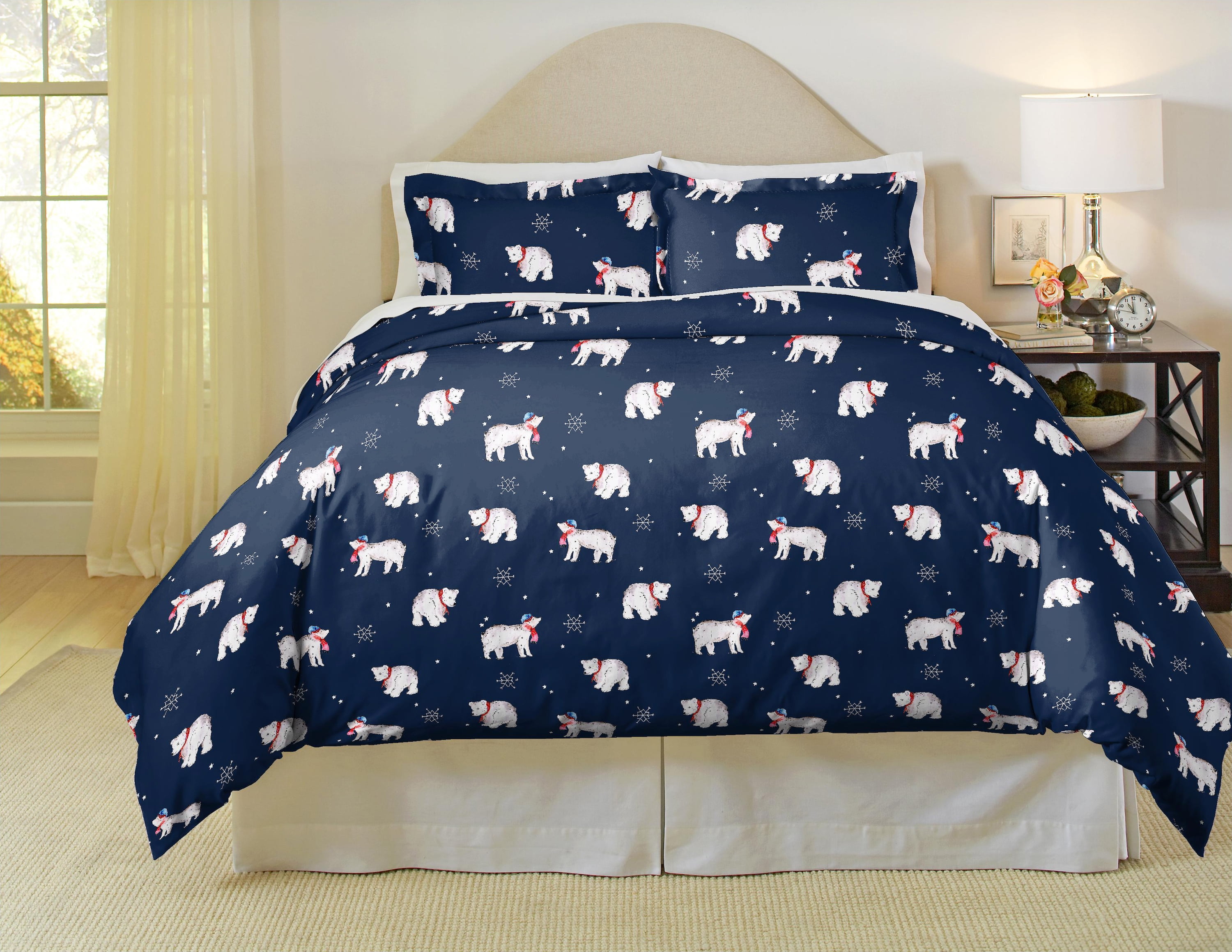 Pointehaven 180 GSM Snow Bear 100% Cotton Heavy Weight Flannel 3 pc ...