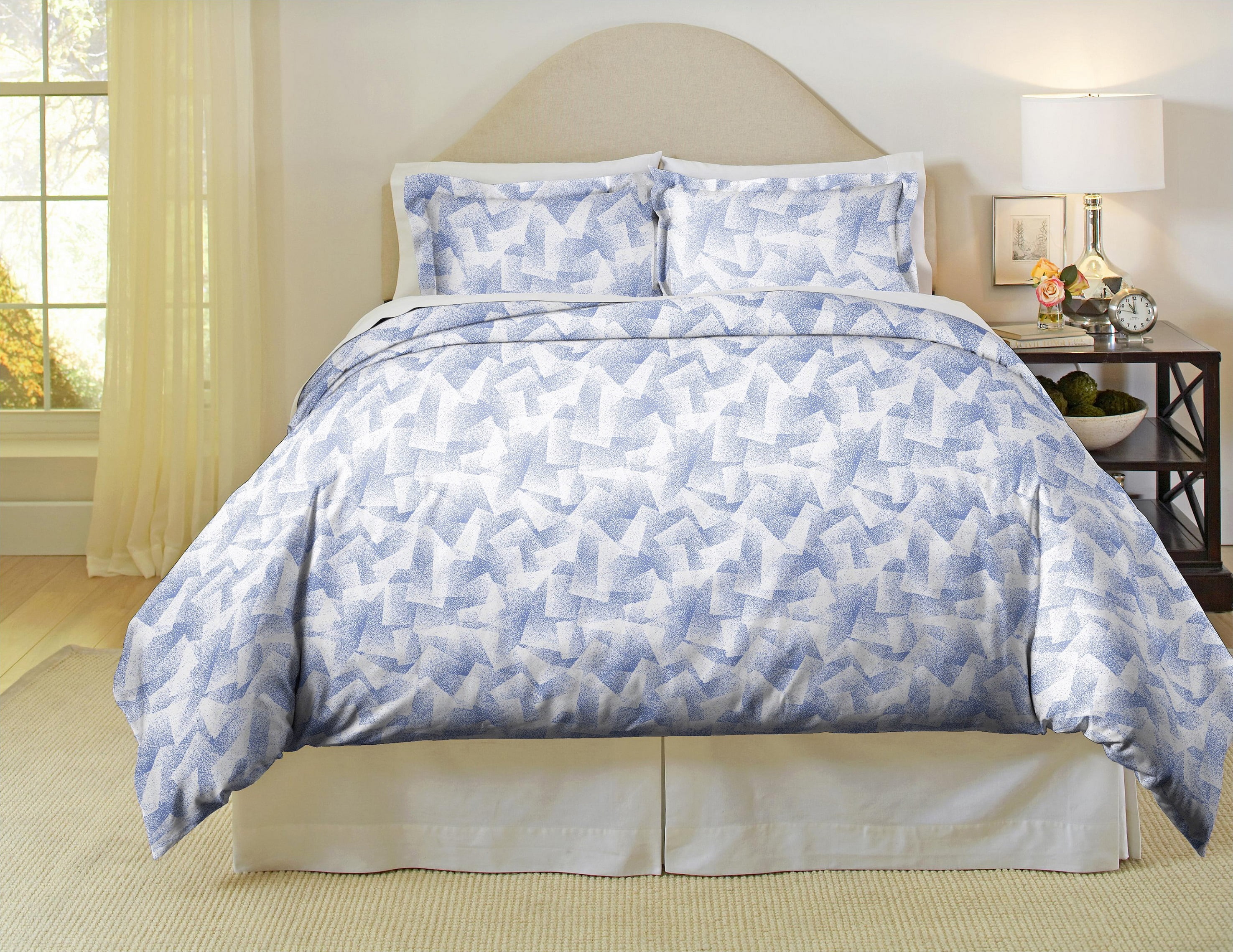 Pointehaven 200TC Valentina Cotton Printed Duvet Set Twin - Twin XL 2 ...