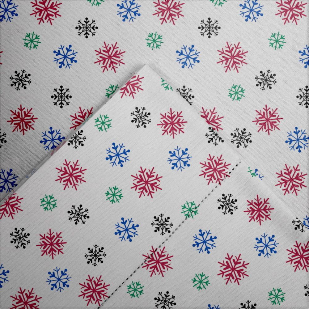 Pointehaven Bedding Printed or Solid Flannel Sheet Set- 170 GSM 100% ...