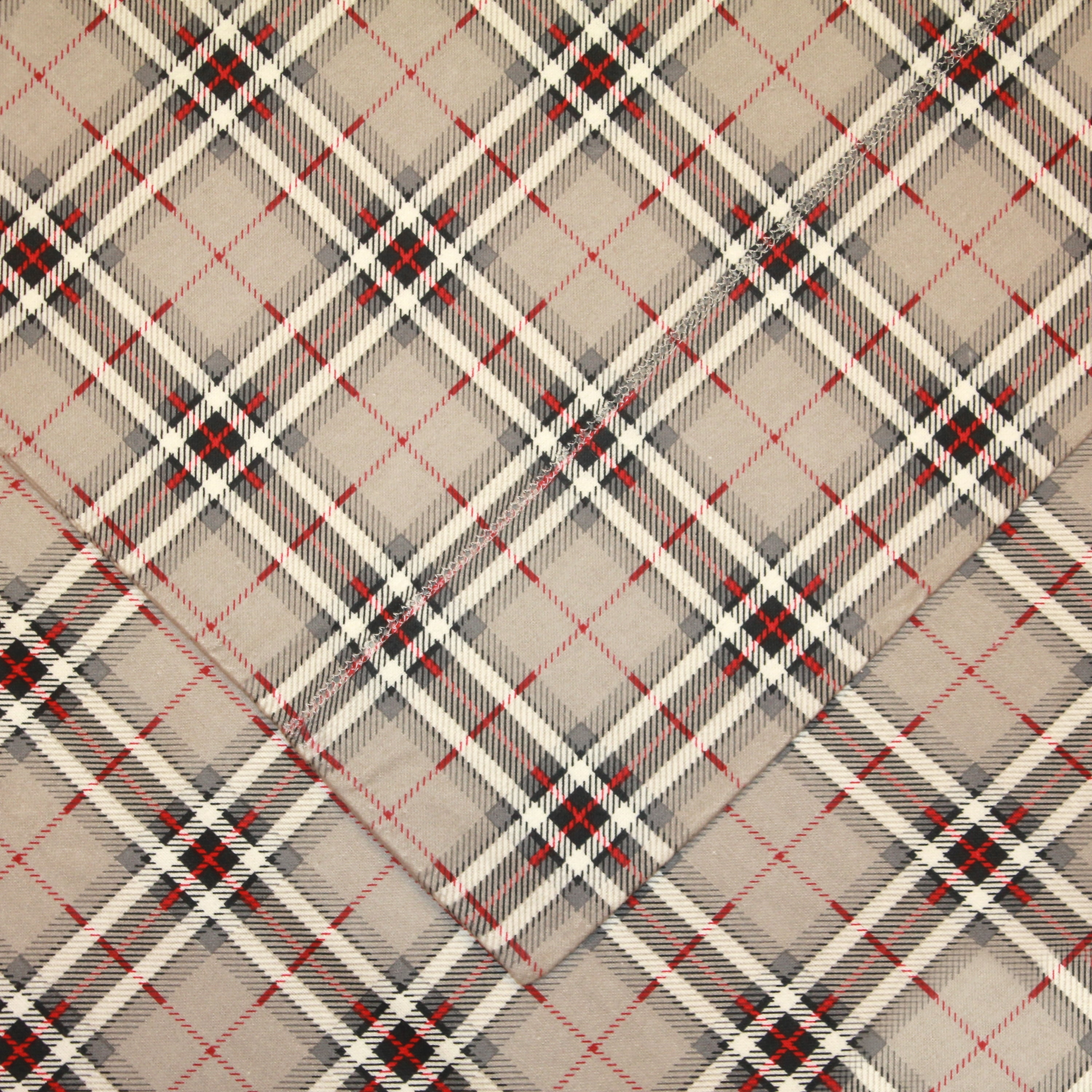 Pointehaven Plaid Luxury Flannel Heavy Weigh 180 GSM 100% Cotton Bed ...