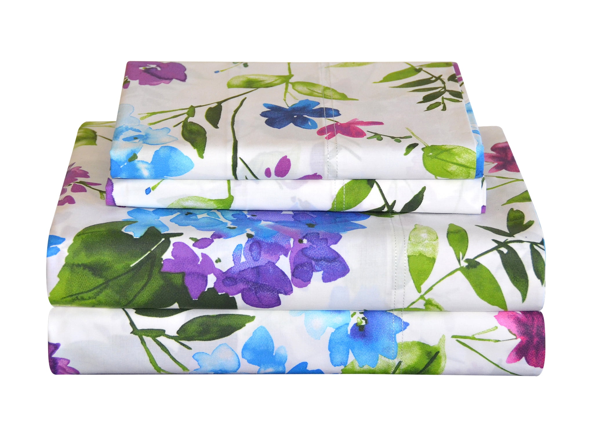 Free Shipping! Pointehaven Primavera 200 Thread Count Printed Cotton ...