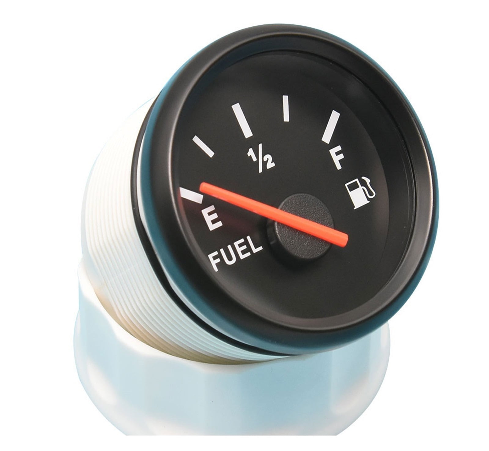 Pointer 52MM Fuel Level Gauge With Red Light Fuel Level Sensor 0-190ohm ...