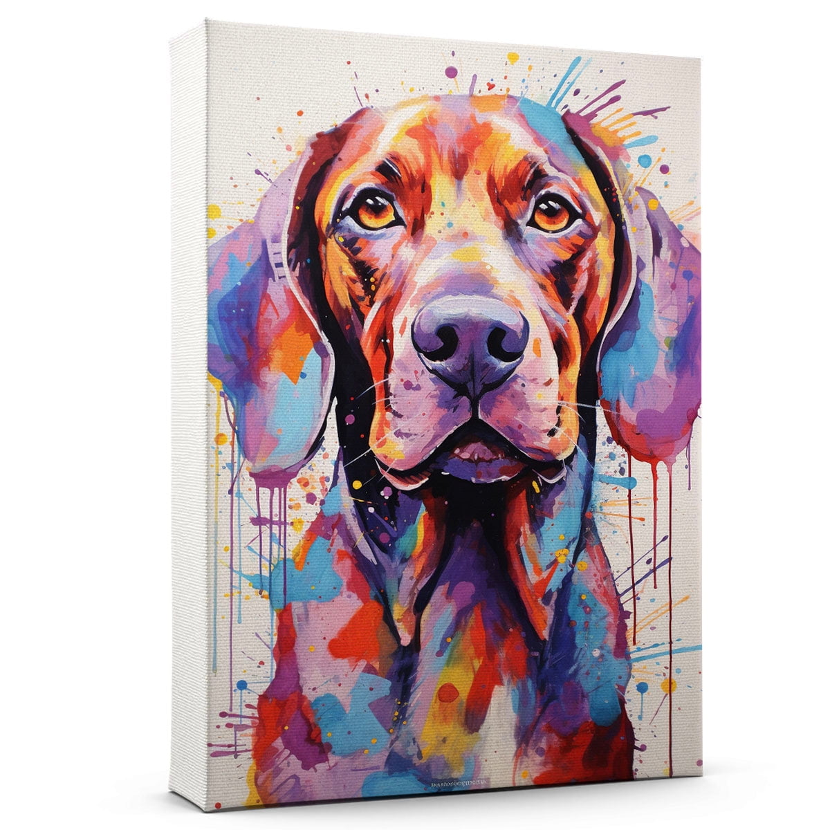 Pointer Canvas Wall Art Famous Oil Paintings Monets Watercolor Dog ...