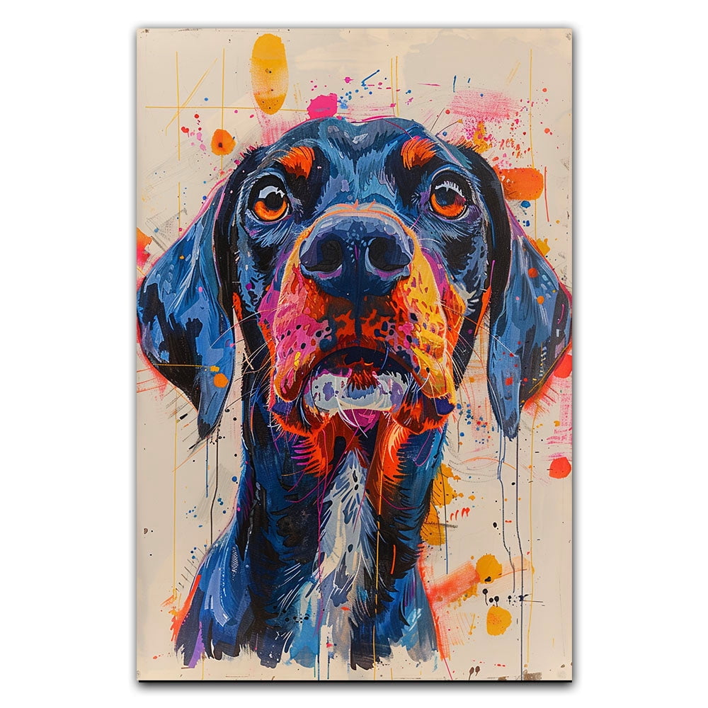 Pointer Dog Art Print Poster, Wall art Painting Decor Pointer Dog Decor ...