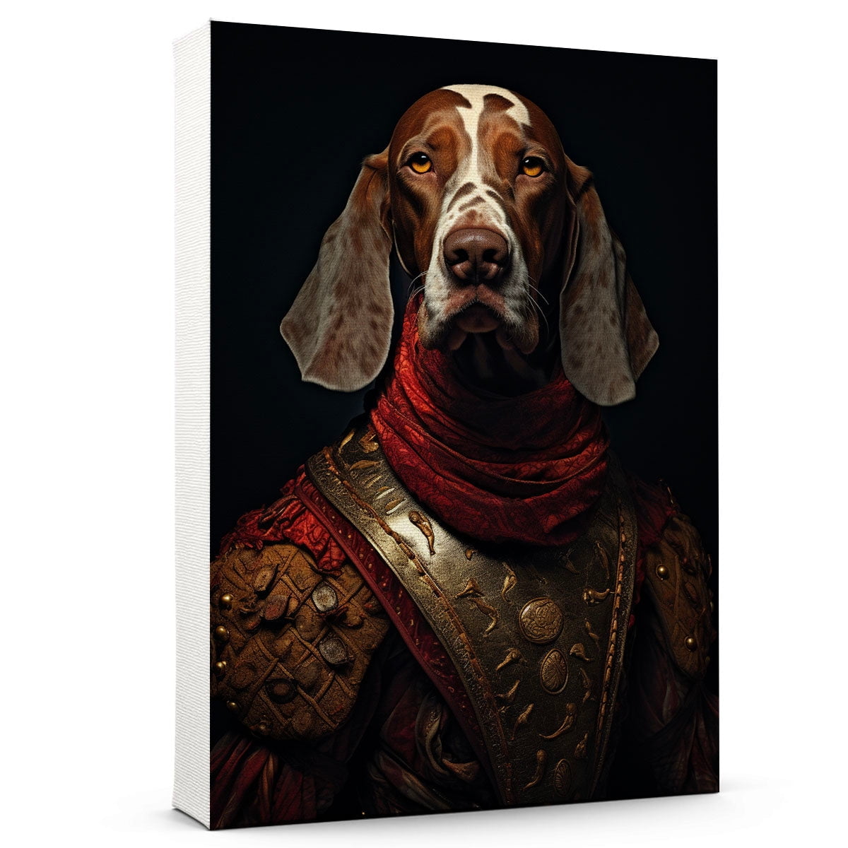 Pointer Pet Portrait in a Royal Costume Dog in a Costume Portrait Dog ...