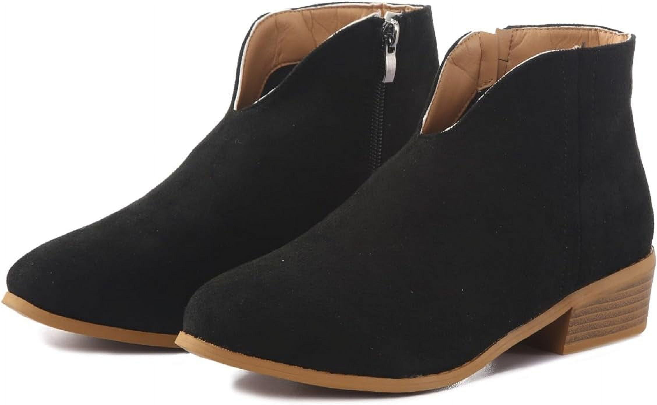 Pointy boots with thick heels - Walmart.com