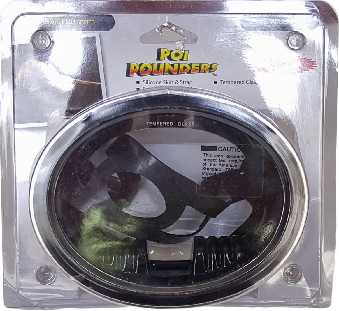 Poipounders Poi Pounders Blk Silicone Round Mask - Walmart.com