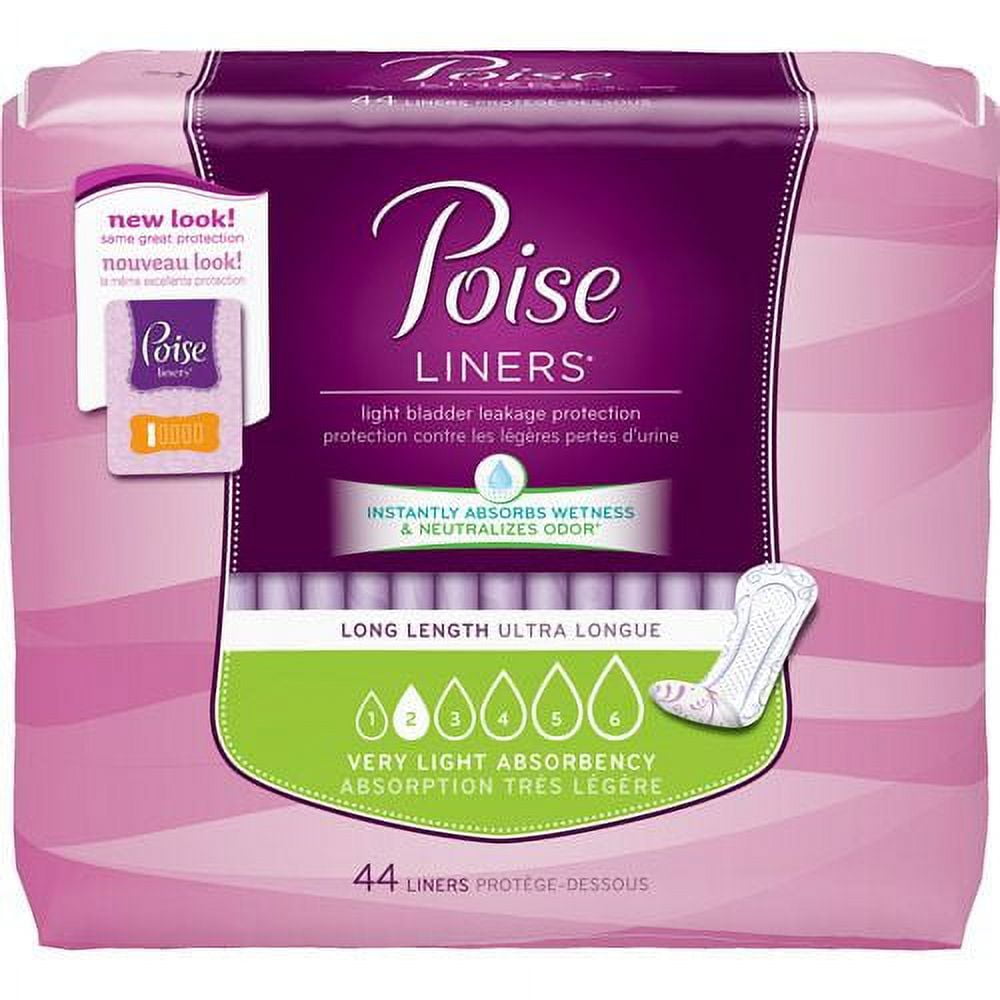 Poise Bladder Control Pad Light Absorbency Polyacrylate Female ...