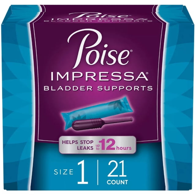 Poise Impressa Incontinence Bladder Control Support for Women - 21ct ...