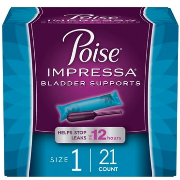 Pack Of 2 - Poise Impressa Incontinence Bladder Supports for Women ...