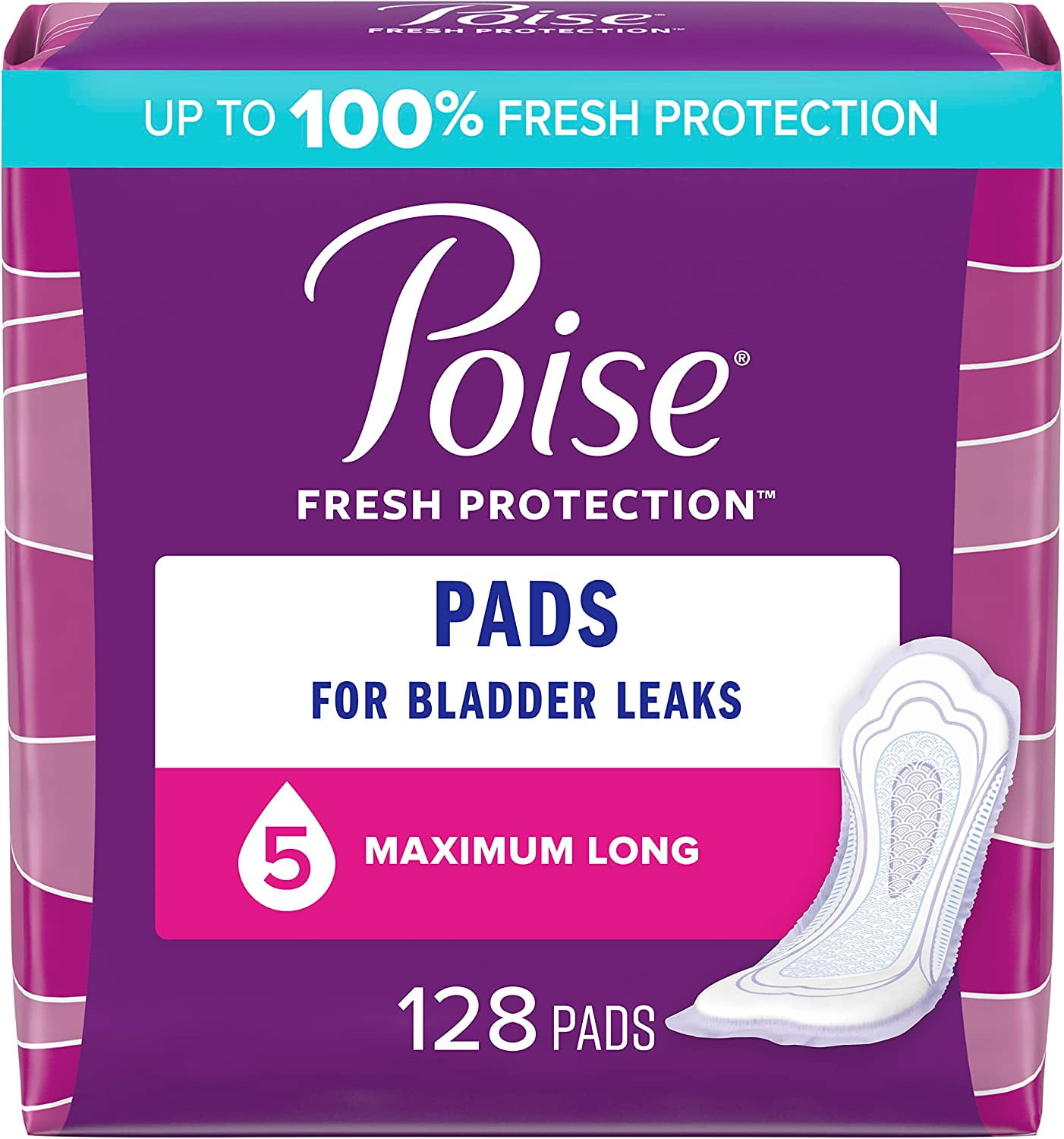 Poise Incontinence Pads & Postpartum Incontinence Pads, 5 Drop Maximum ... Poise Incontinence Pads & Postpartum Incontinence Pads, 5 Drop Maximum ...