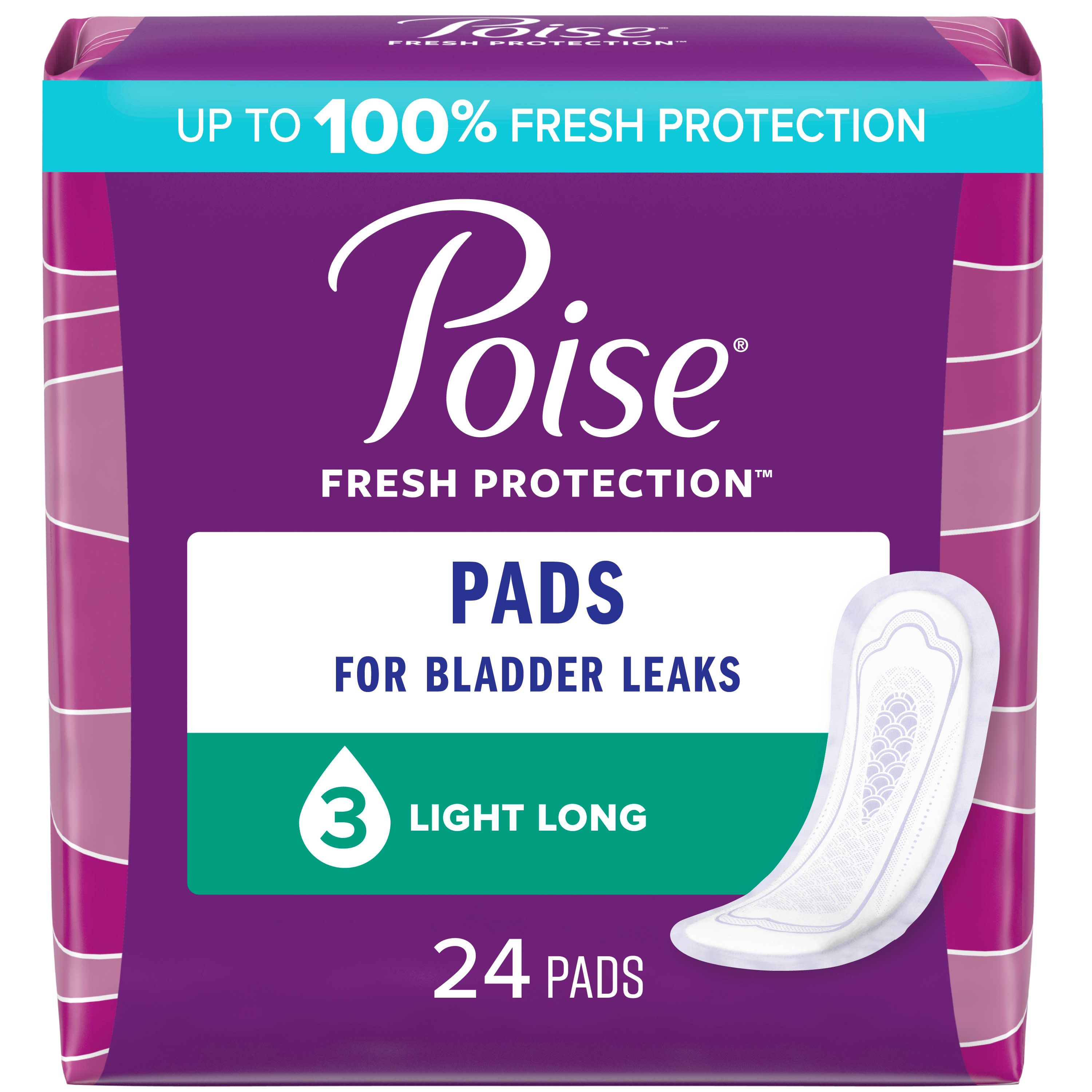 Equate Options Incontinence Pads for Women, Maximum Strength, Regular ...