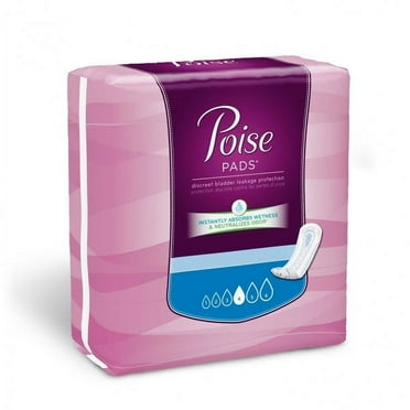 Poise Ultra Thin Incontinence Pads, Moderate Absorbency, Regular, 252 ...