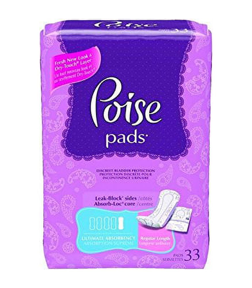Poise Ultimate Coverage Pads, 33 ct (Pack of 10) - Walmart.com