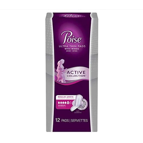 Poise Active Pads With Wings