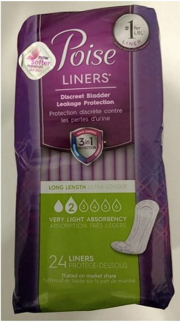Poise Pads Moderate Absorbency Long Pads 12.4" Pack(age) (16 Each ...