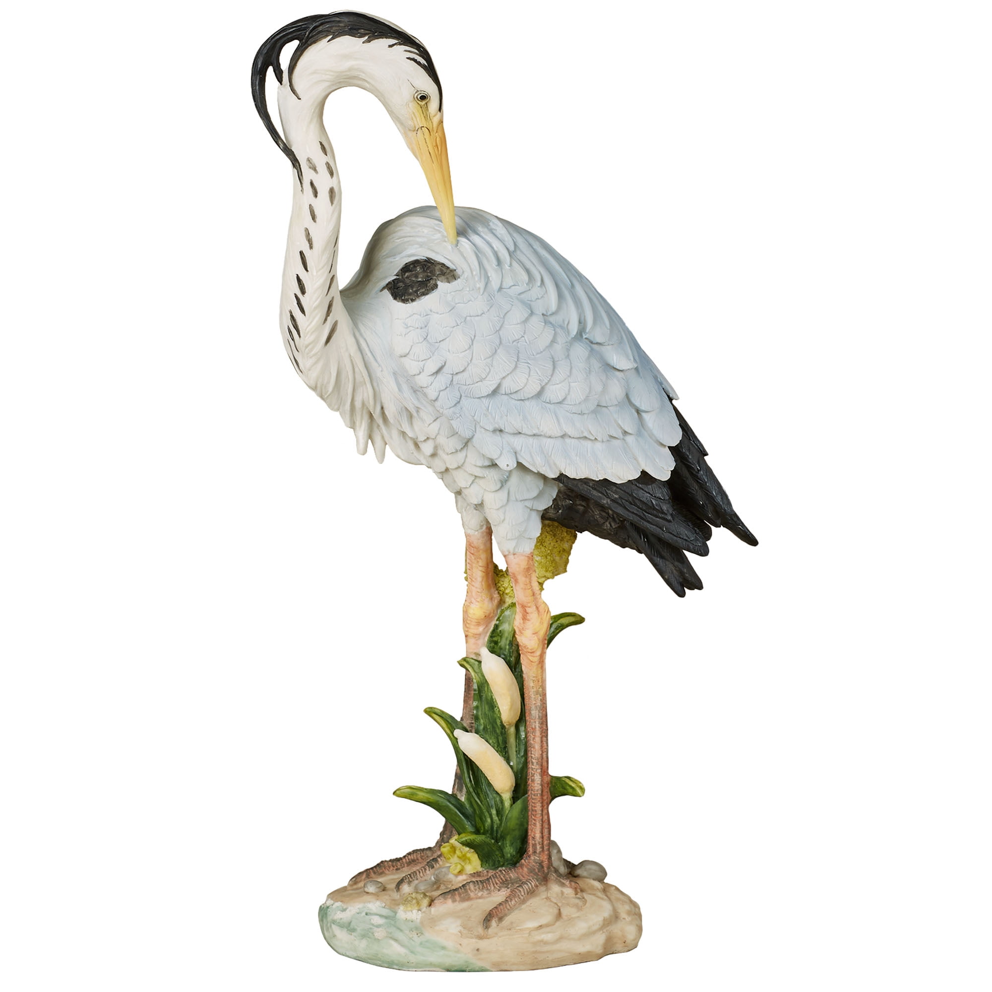 Poised Heron Table Sculpture Blue 10.5”Wx5”Dx19.5”H - Walmart.com