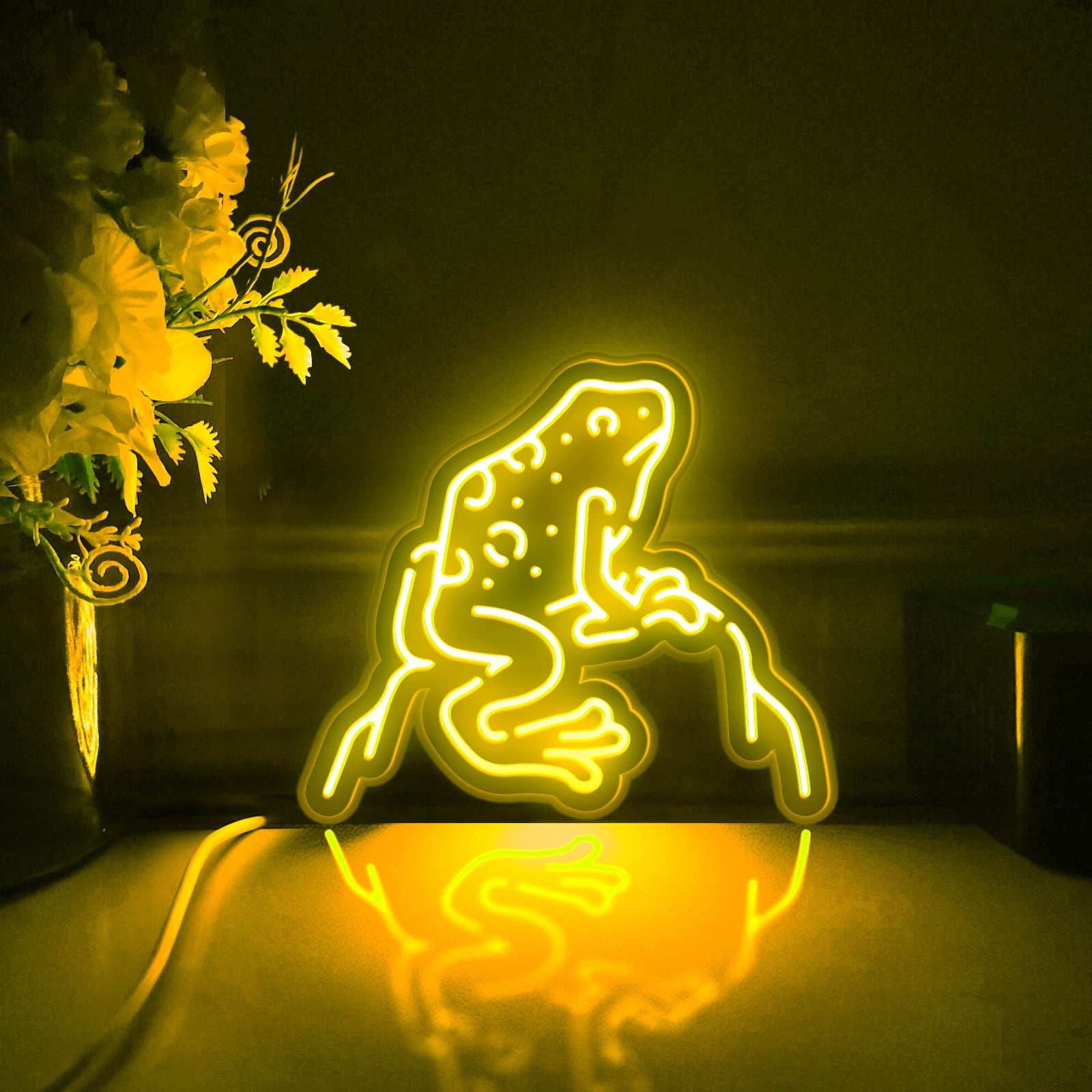 Poison Dart Frog, Jungle Led Light Box, Dimmable Neon-Like Light Signs ...