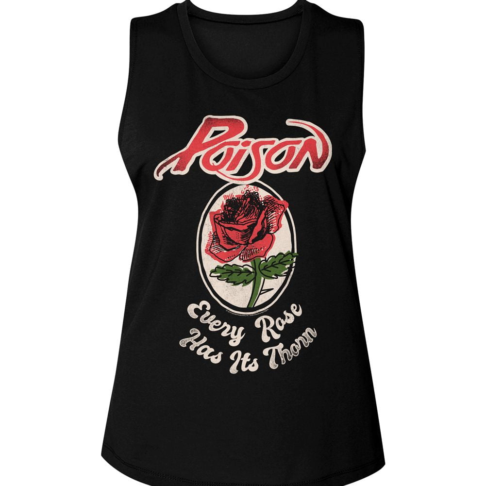 Poison Every Rose Black Women's Muscle Tank Top T-Shirt - Walmart.com
