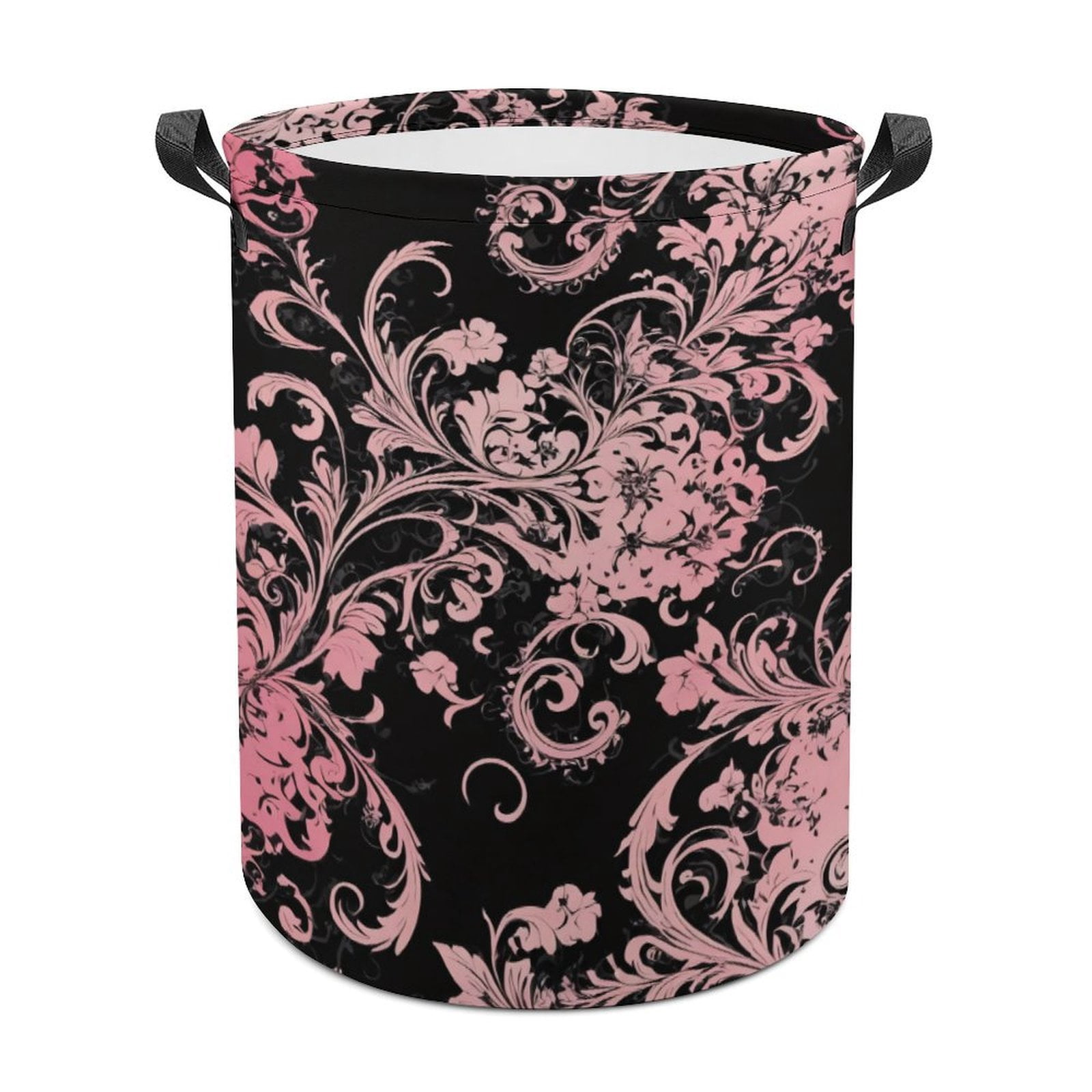 Poison Pink Vines Waterproof Oxford Cloth Laundry Hamper, Collapsible ...