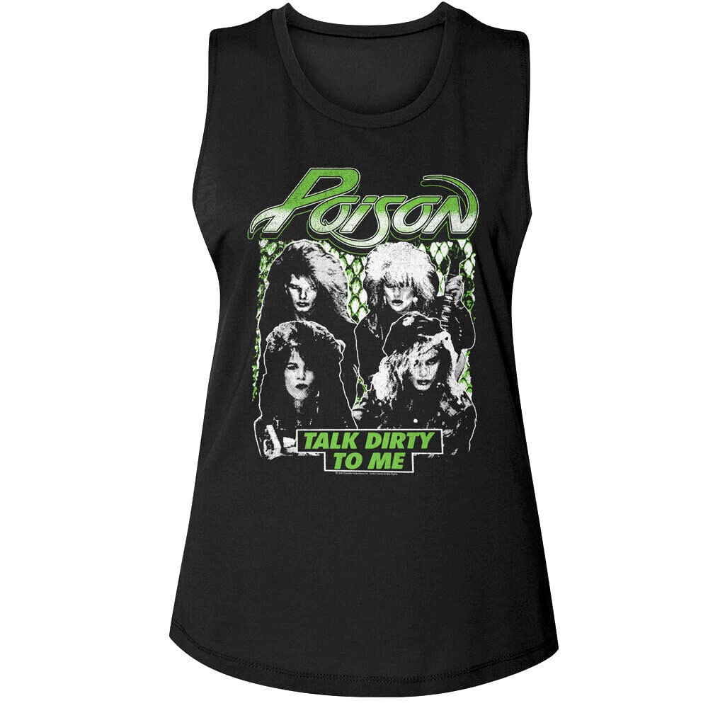 Poison TDTM Band Photos Black Women's Muscle Tank Top T-Shirt - Walmart.com
