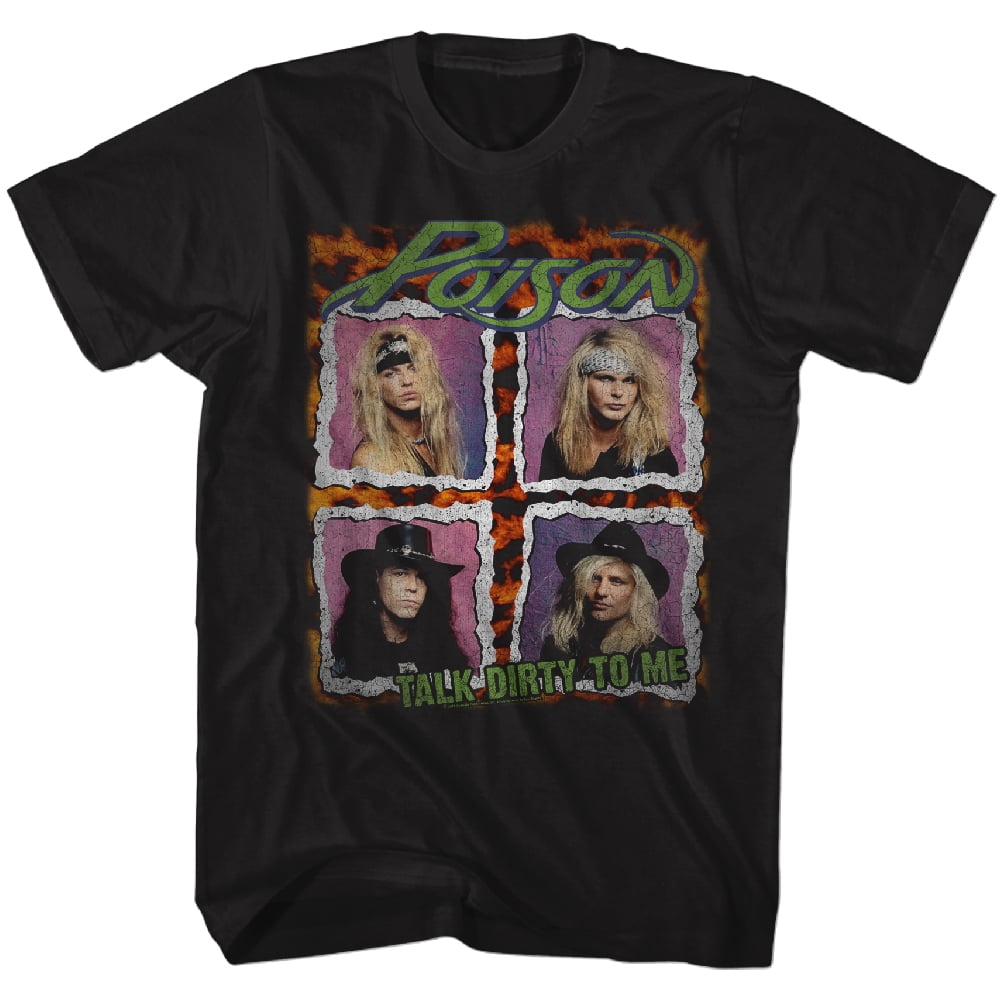Poison Tour Shirt Classic Black Adult T-Shirt - Walmart.com