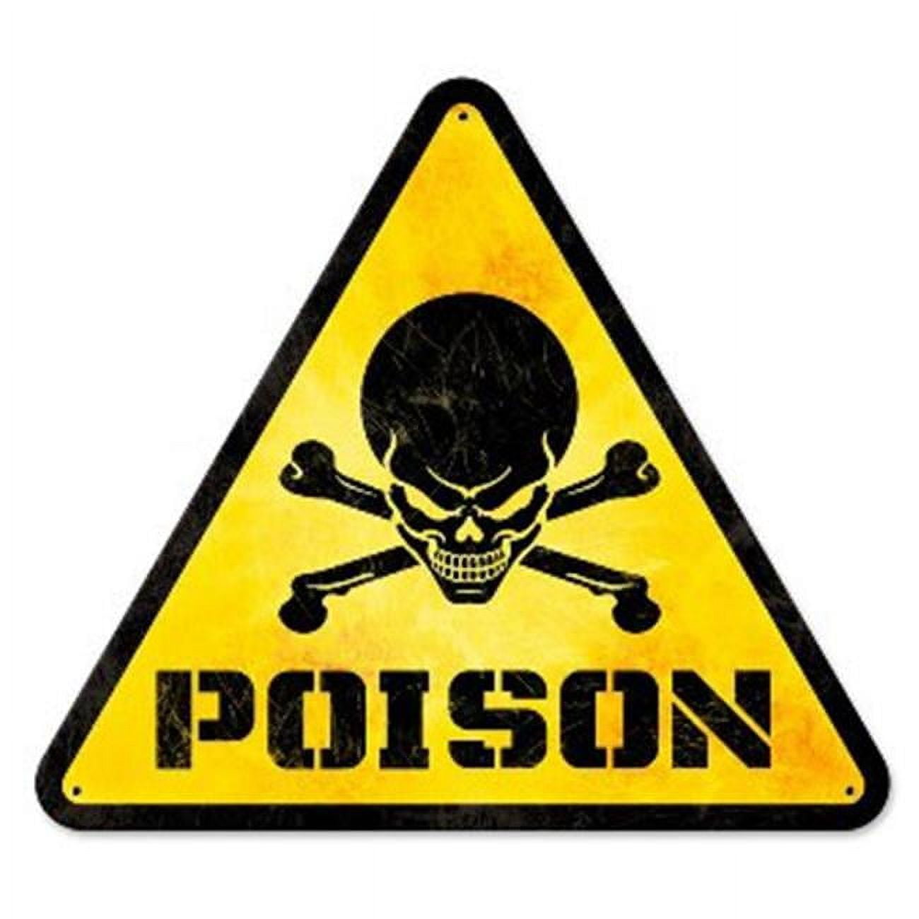 Poison Triangle Metal Sign - Walmart.com