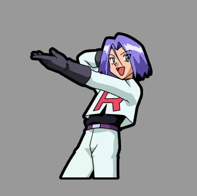 Pokã©Mon James Team Rocket Sticker Phone Decal Water Bottle Stickers ...