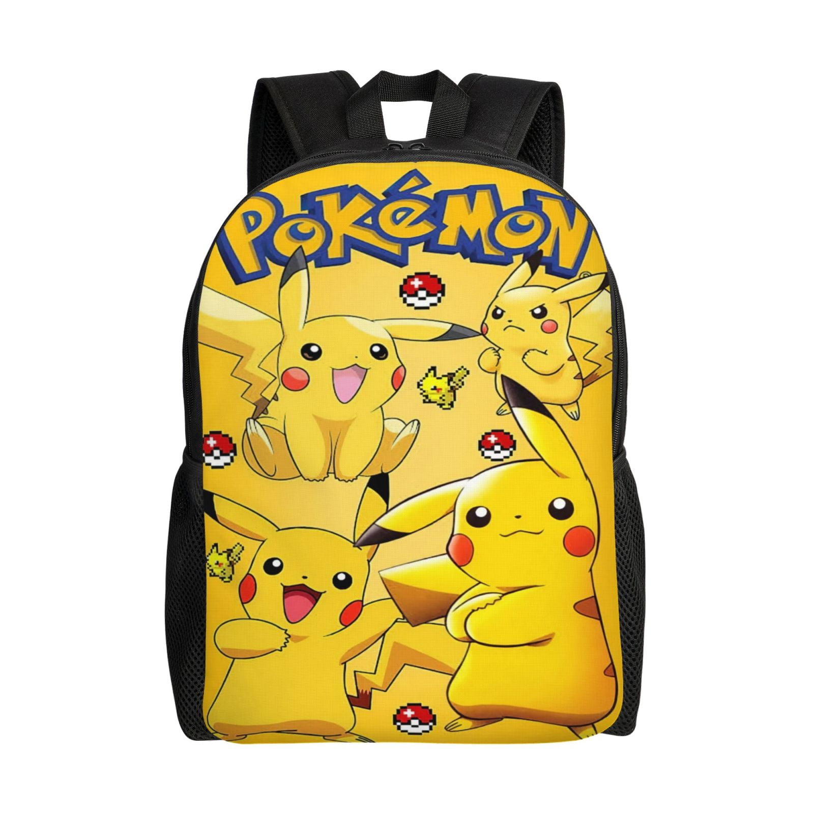 Pok-em-on Pi-ka-ch-u Backpack Full Size Backpack for Men & Women ,Design for Travel, Work ...